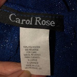 Carol Rose | Tops | Short Sleeve Blue Shimmer Top | Poshmark